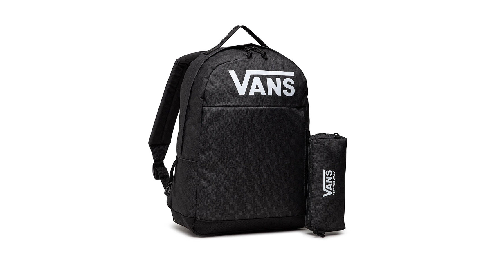 Vans Skool táska és tolltartó Black Charcoal Checkerboard